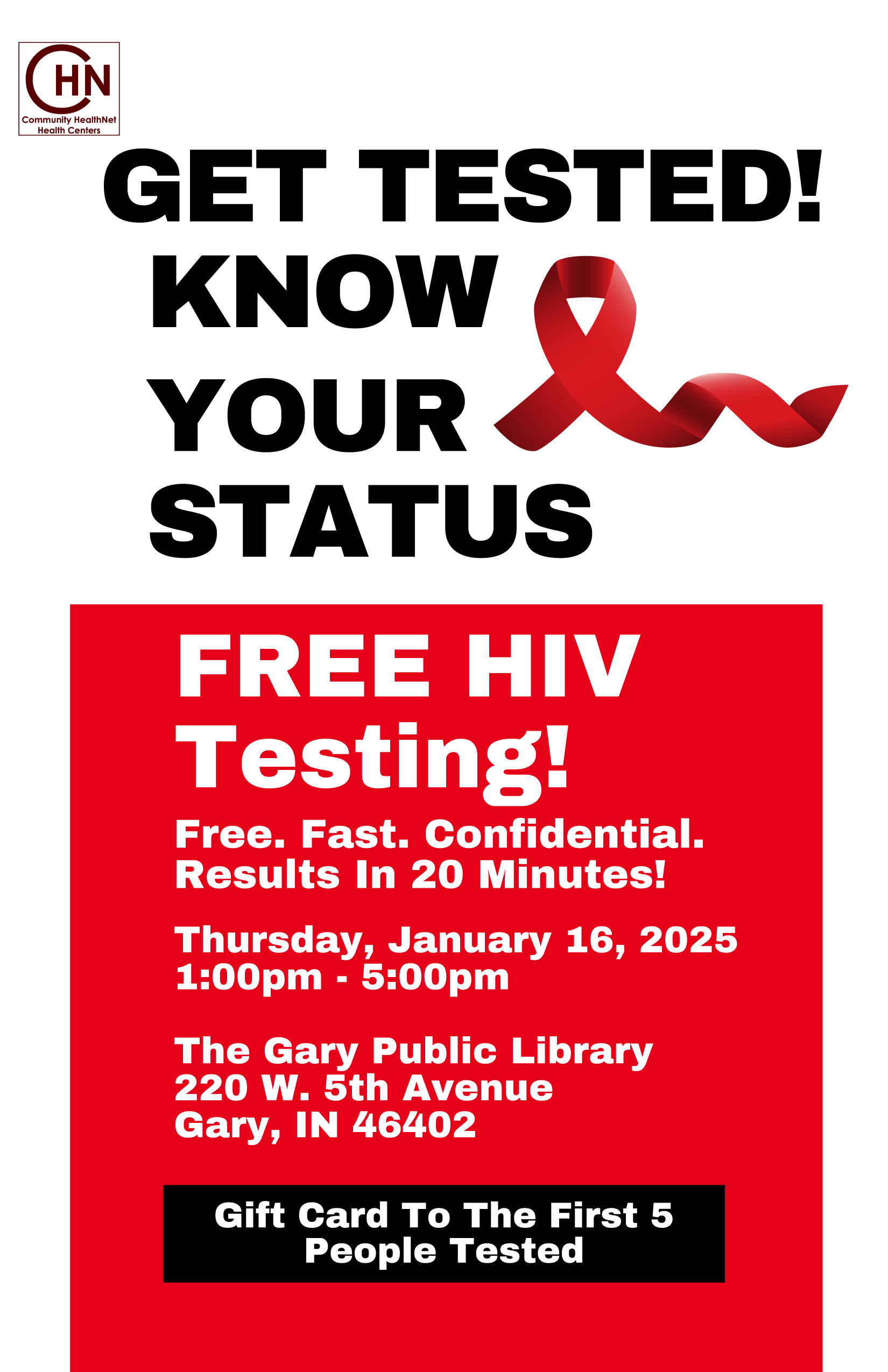 Free HIV Testing | Gary Public Library